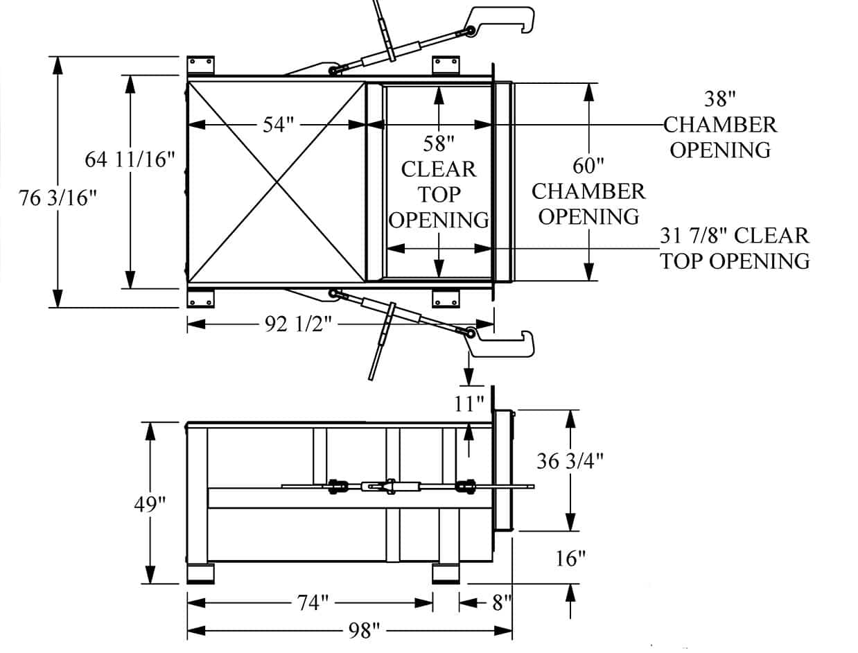 STATIONARY COMPACTORS Model 3860 for tight space requirements ...